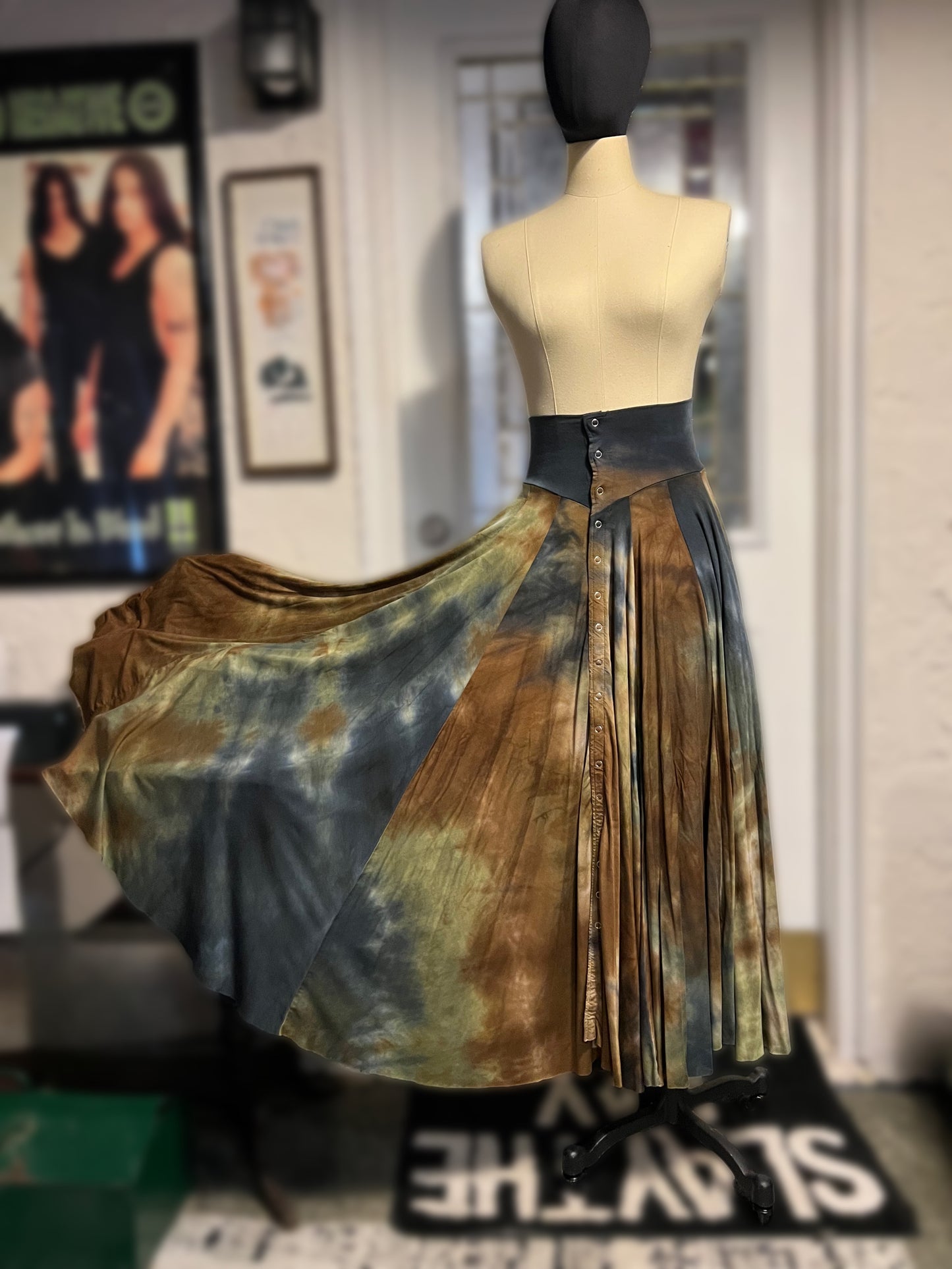 Danse Macabre Skirt with pearl snaps OOAK – HagCraft Farm