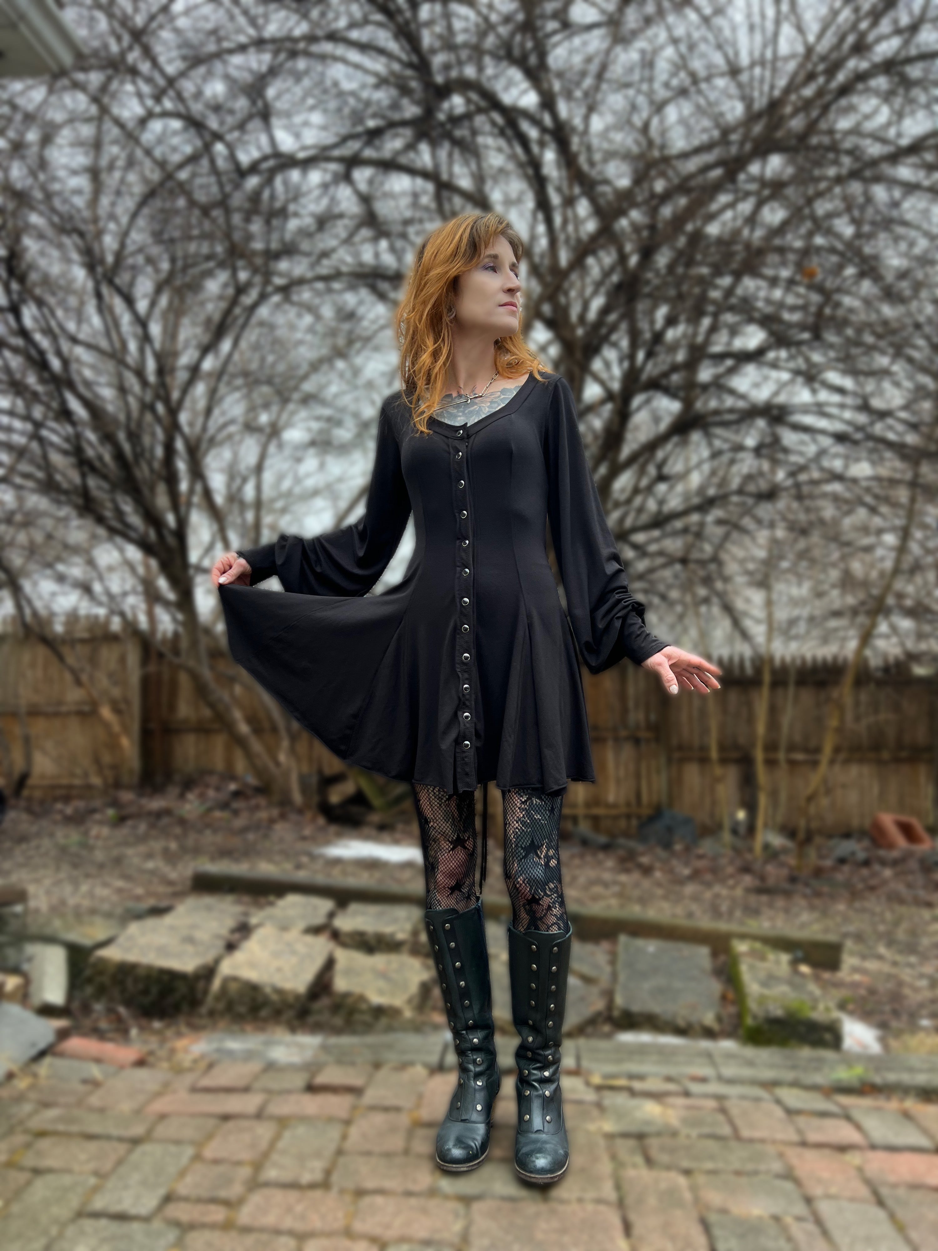 Dorian Dress Jet Black – HagCraft Farm