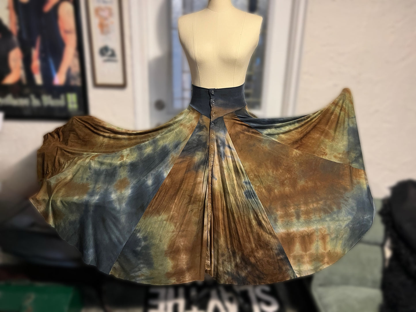 Danse Macabre Skirt with pearl snaps OOAK – HagCraft Farm