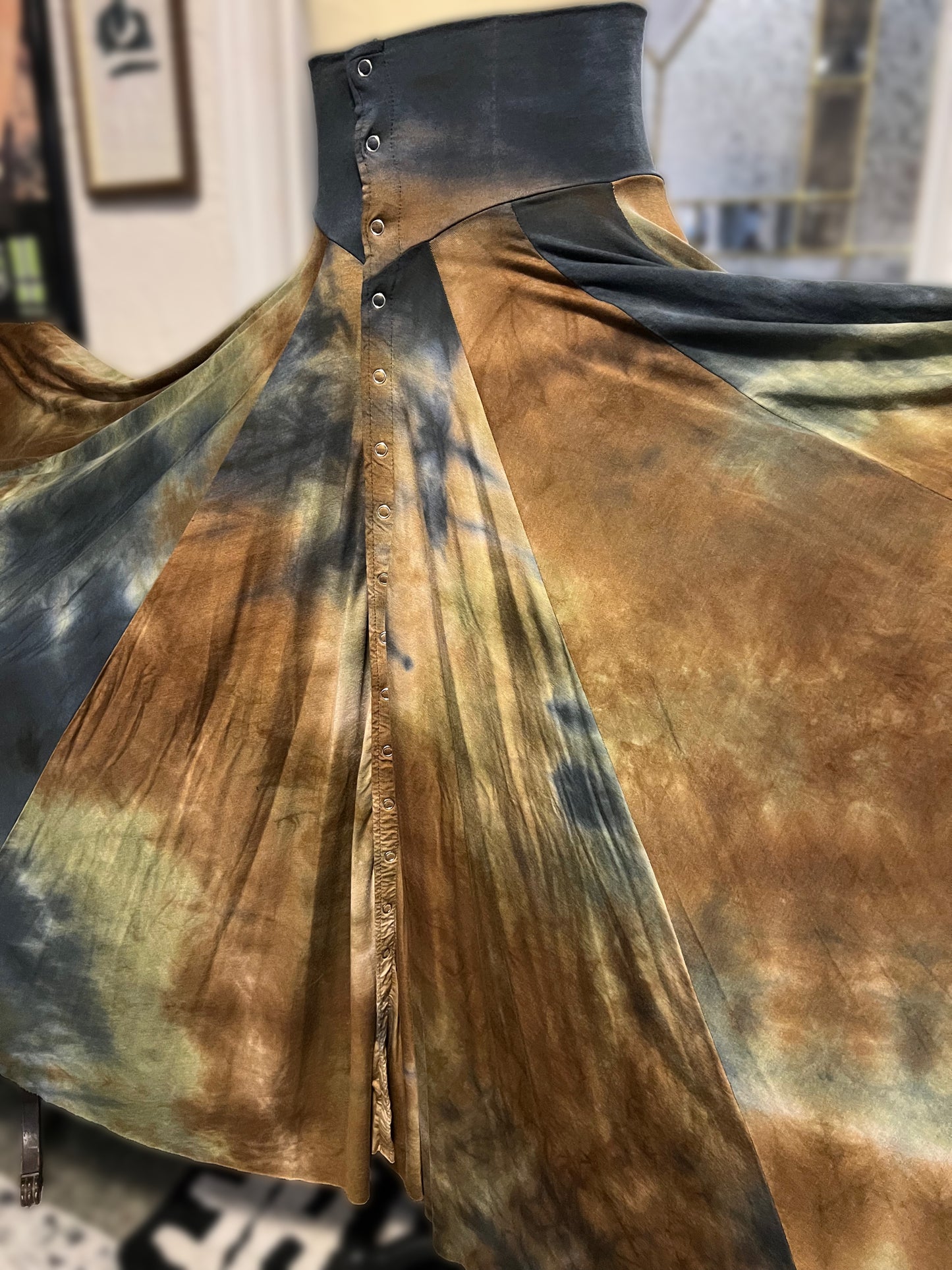 Danse Macabre Skirt with pearl snaps OOAK – HagCraft Farm